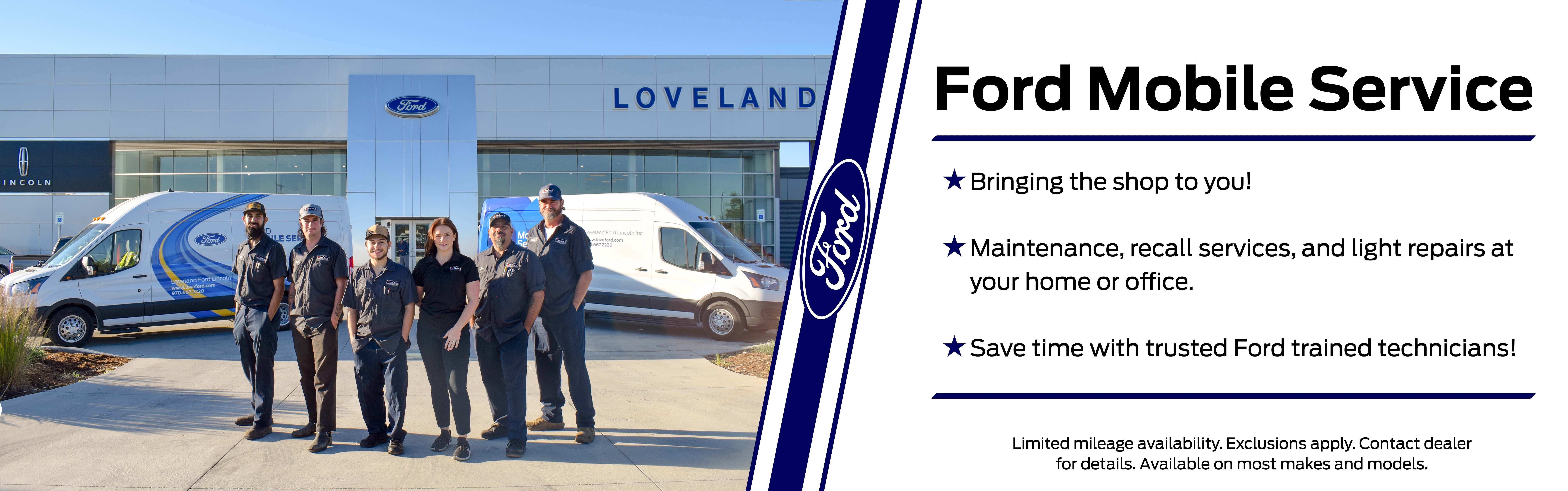Ford Mobile Service Loveland CO | Service Coupons Greely | Denver